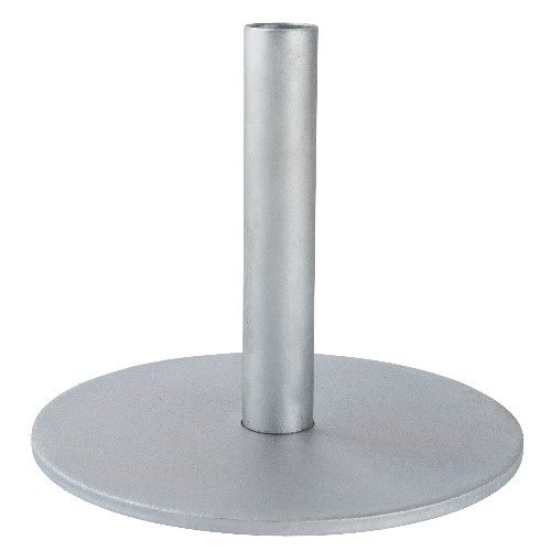 Metall-Standfuß Maxi verzinkt rund 24 cm für 3 cm Stäbe